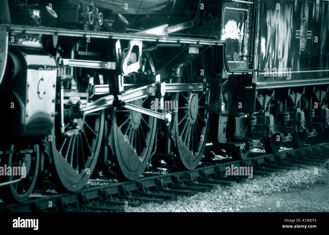 Steam wheels locomotive power train hi-res stock photography and images ...