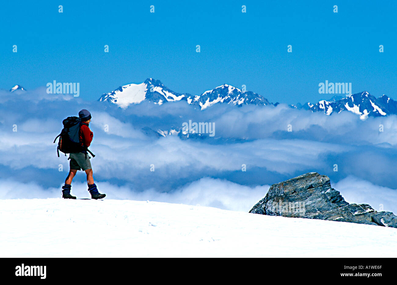climbing mountains in New Zealand Franz Joseph glacier Stock Photo - Alamy