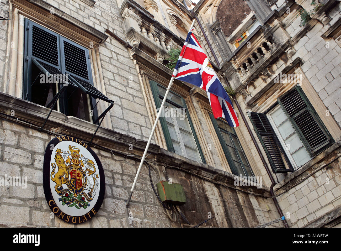 Dubrovnik Croatia British Consulate Stock Photo - Alamy