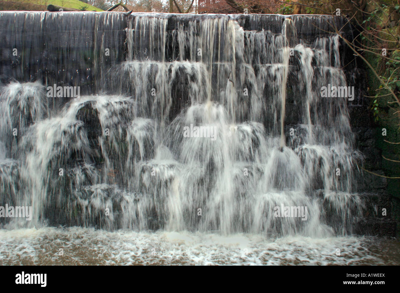 Man Made Waterfall Stock Photo - Alamy
