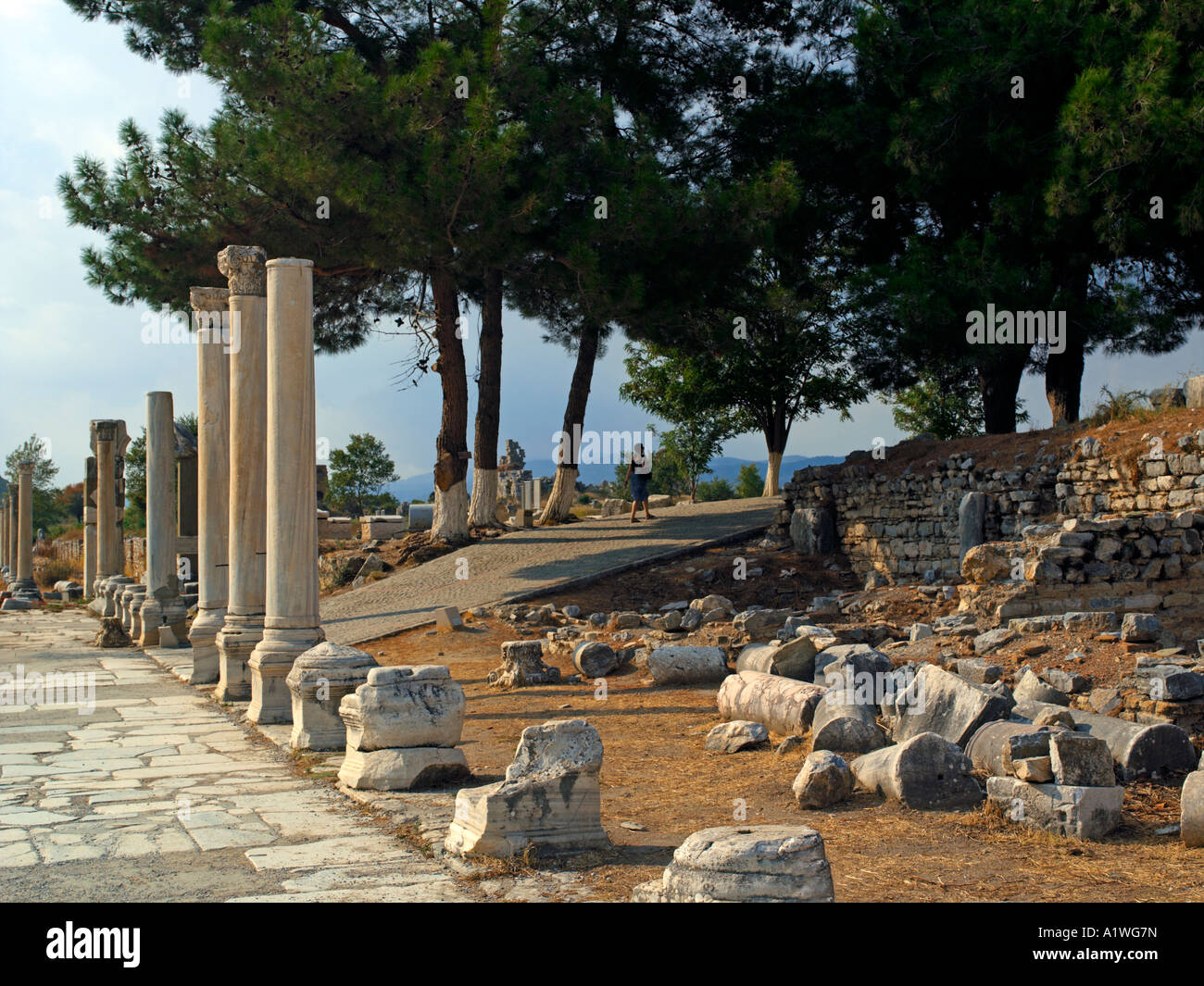 Harbour Street in Ephesus Stock Photo - Alamy
