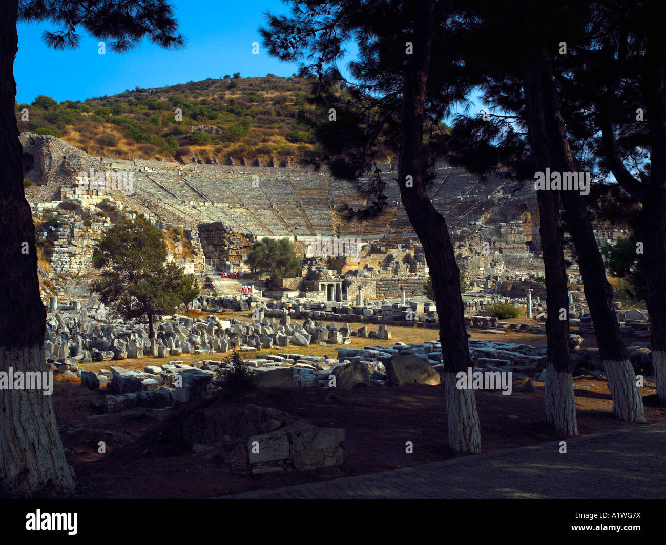 The Great Theatre at Ephesus Stock Photo - Alamy