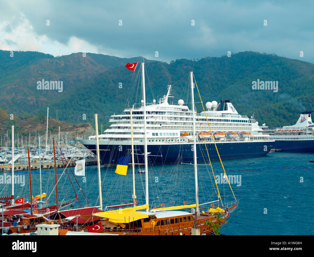 The waterfront at Marmaris in Turkey Stock Photo - Alamy