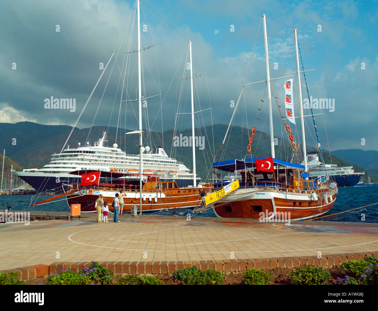 The waterfront at Marmaris in Turkey Stock Photo - Alamy
