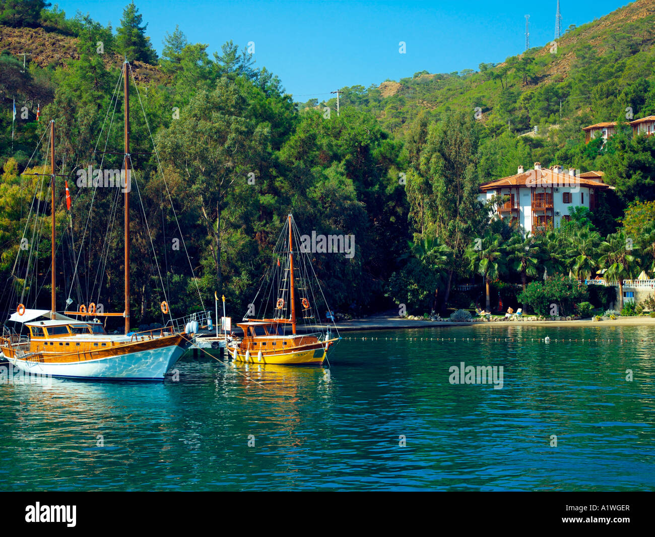 Sovalye in Fethiye Bay Stock Photo - Alamy