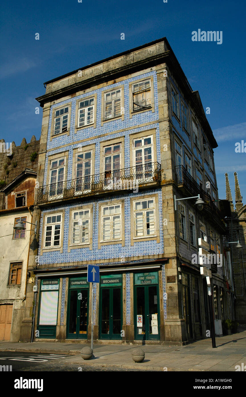 Typical building, Braga centre, Minho, Portugal, Europe Stock Photo - Alamy