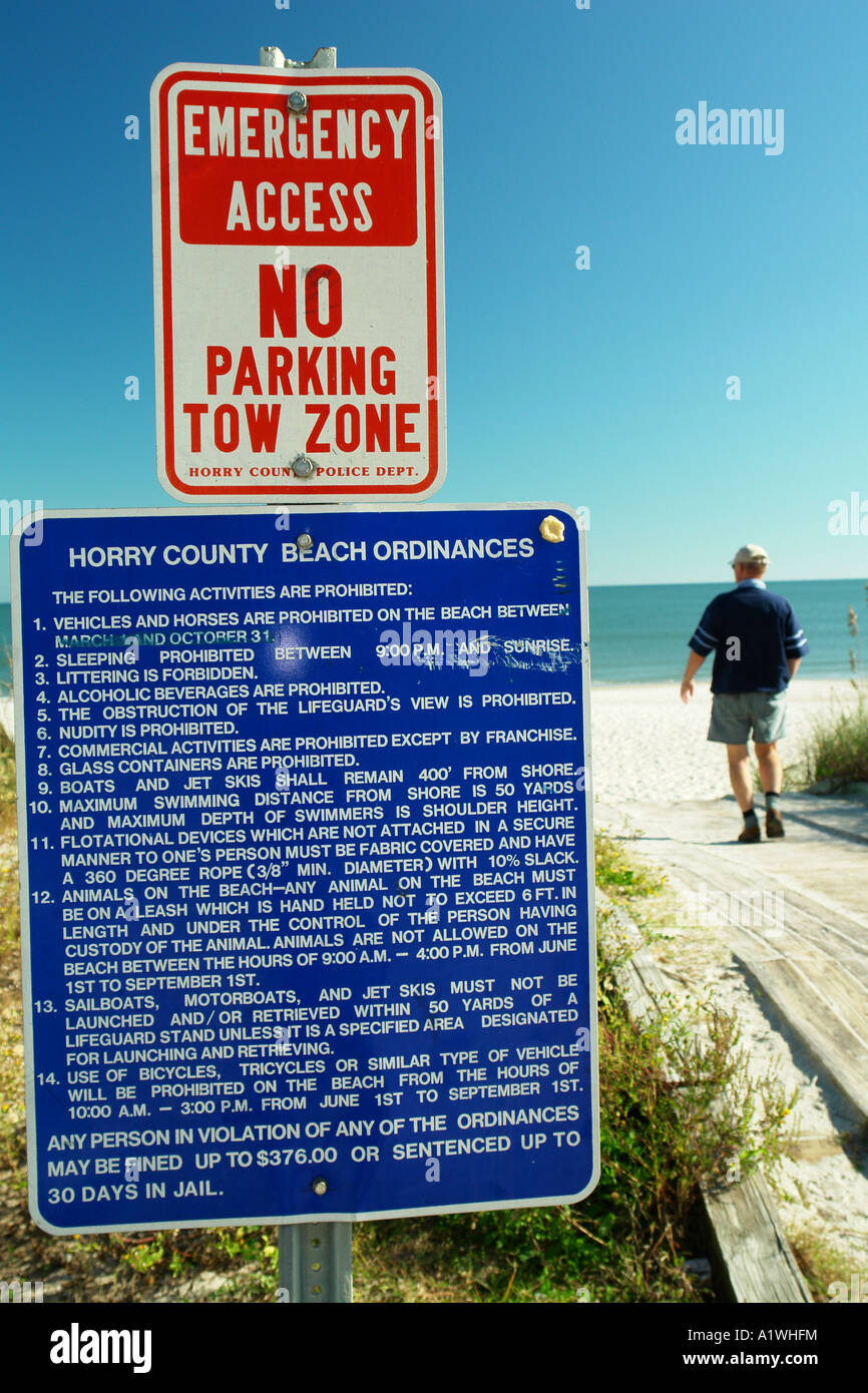 Beach rules images hi-res stock photography and images - Alamy