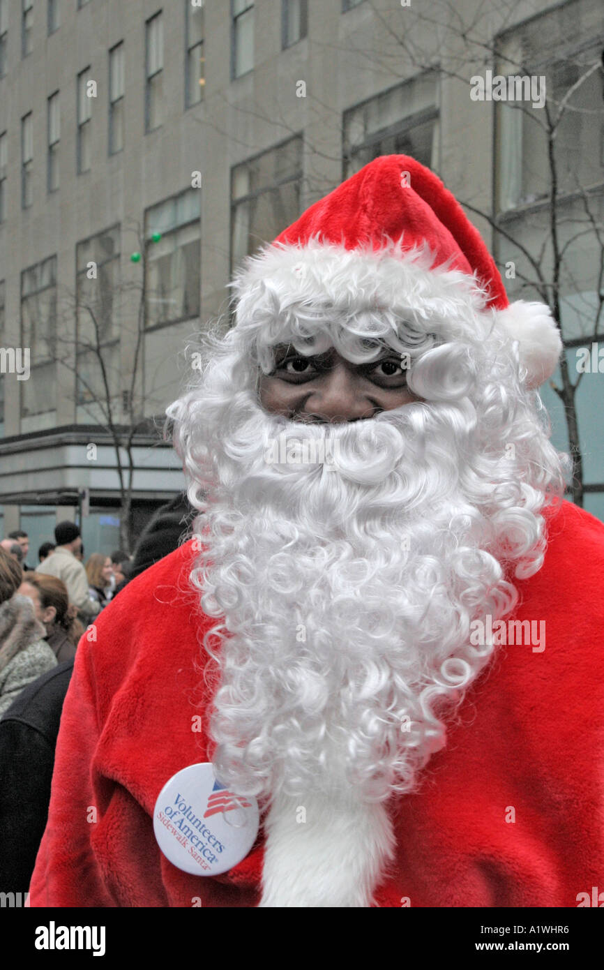 Santa Clause. Father Christmas. Traditional red costume. A Sidewalk ...