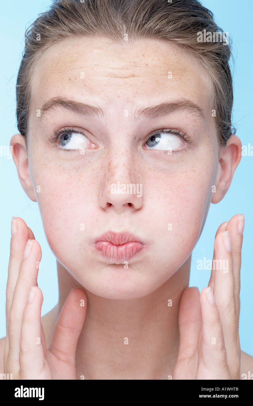 Fat faced girl hi-res stock photography and images - Alamy