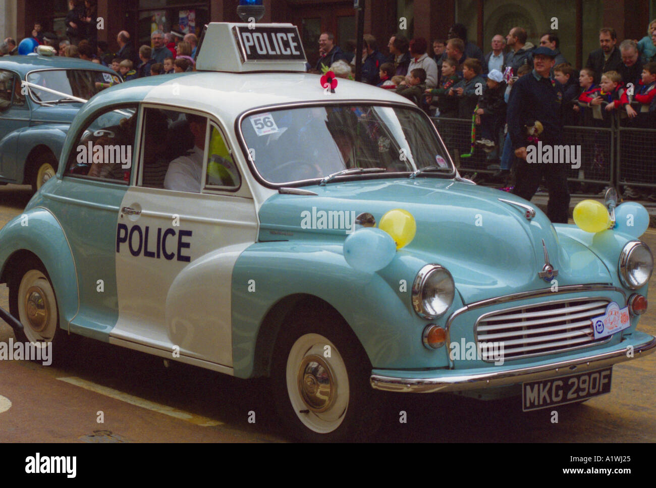 old Morris police car Stock Photo - Alamy