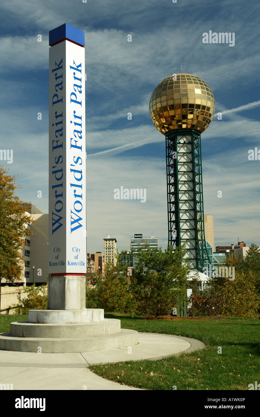 1982 worlds fair sunsphere hi-res stock photography and images - Alamy