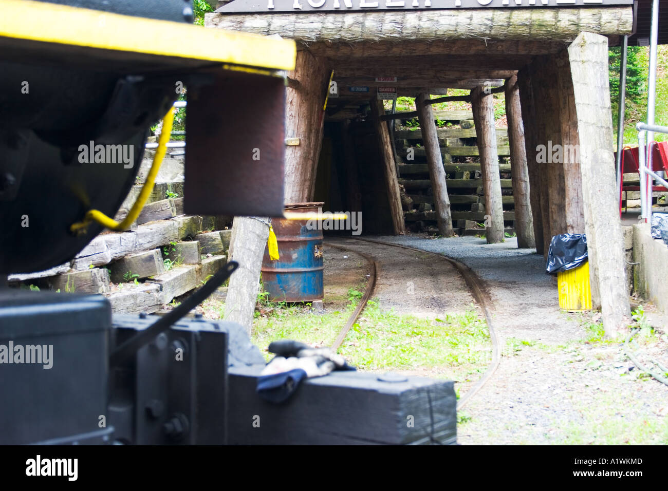 Entrance to the Pioneer Coal Mine in Ashland, PA Stock Photo - Alamy