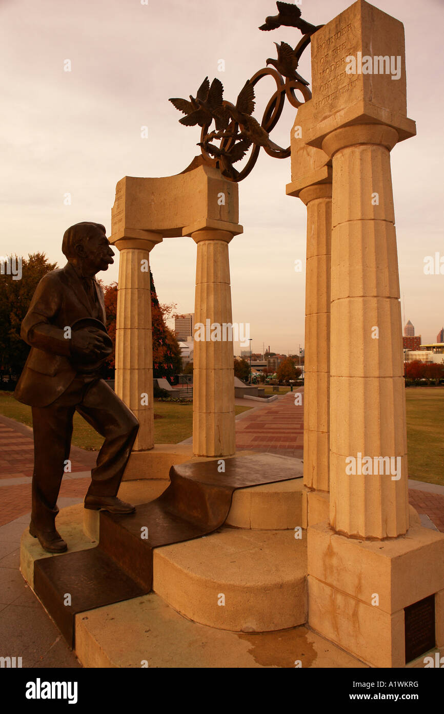 Ajd54209 Atlanta Ga Georgia Downtown Centennial Olympic Park