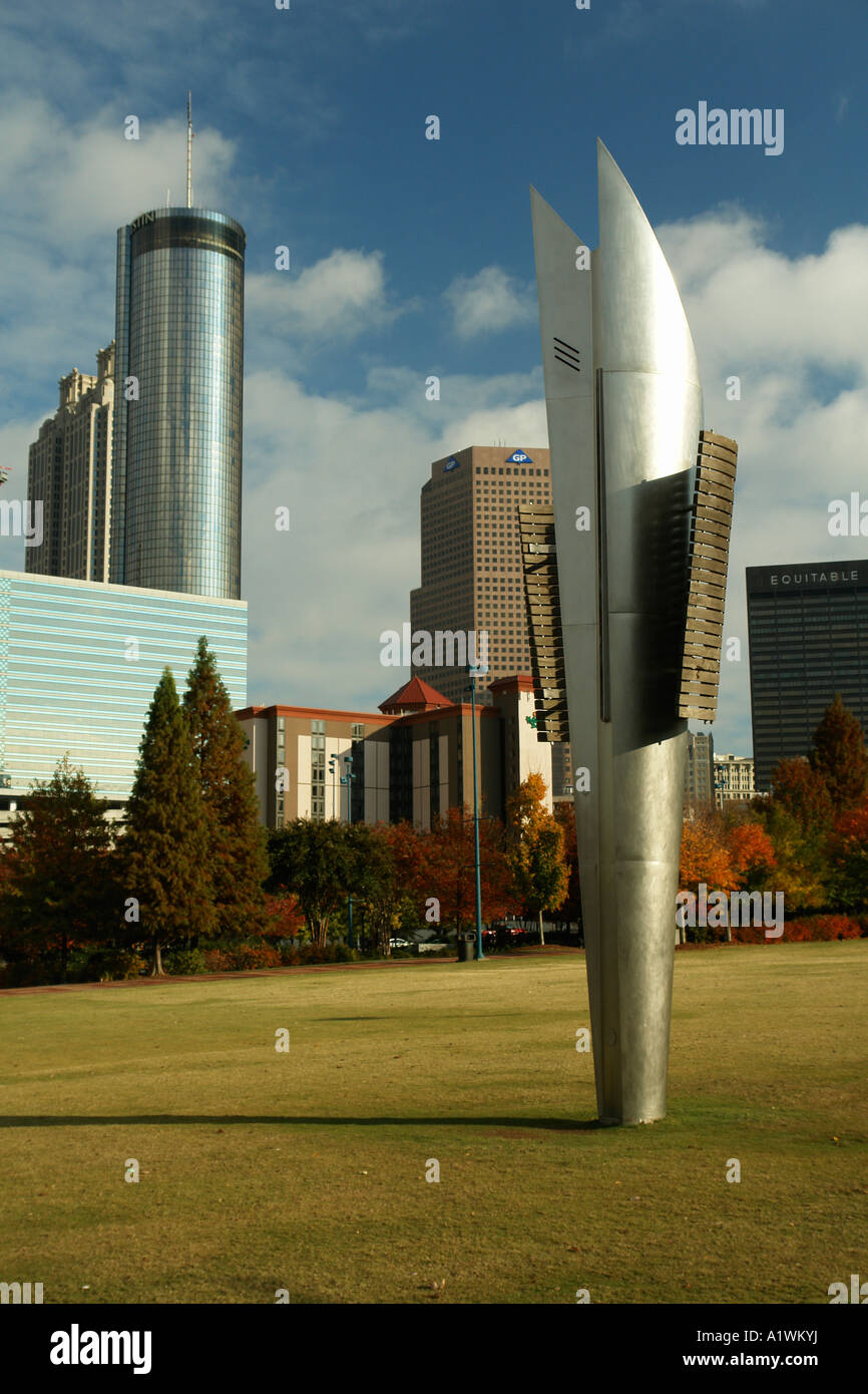 Downtown atlanta olympic torch hi-res stock photography and images - Alamy