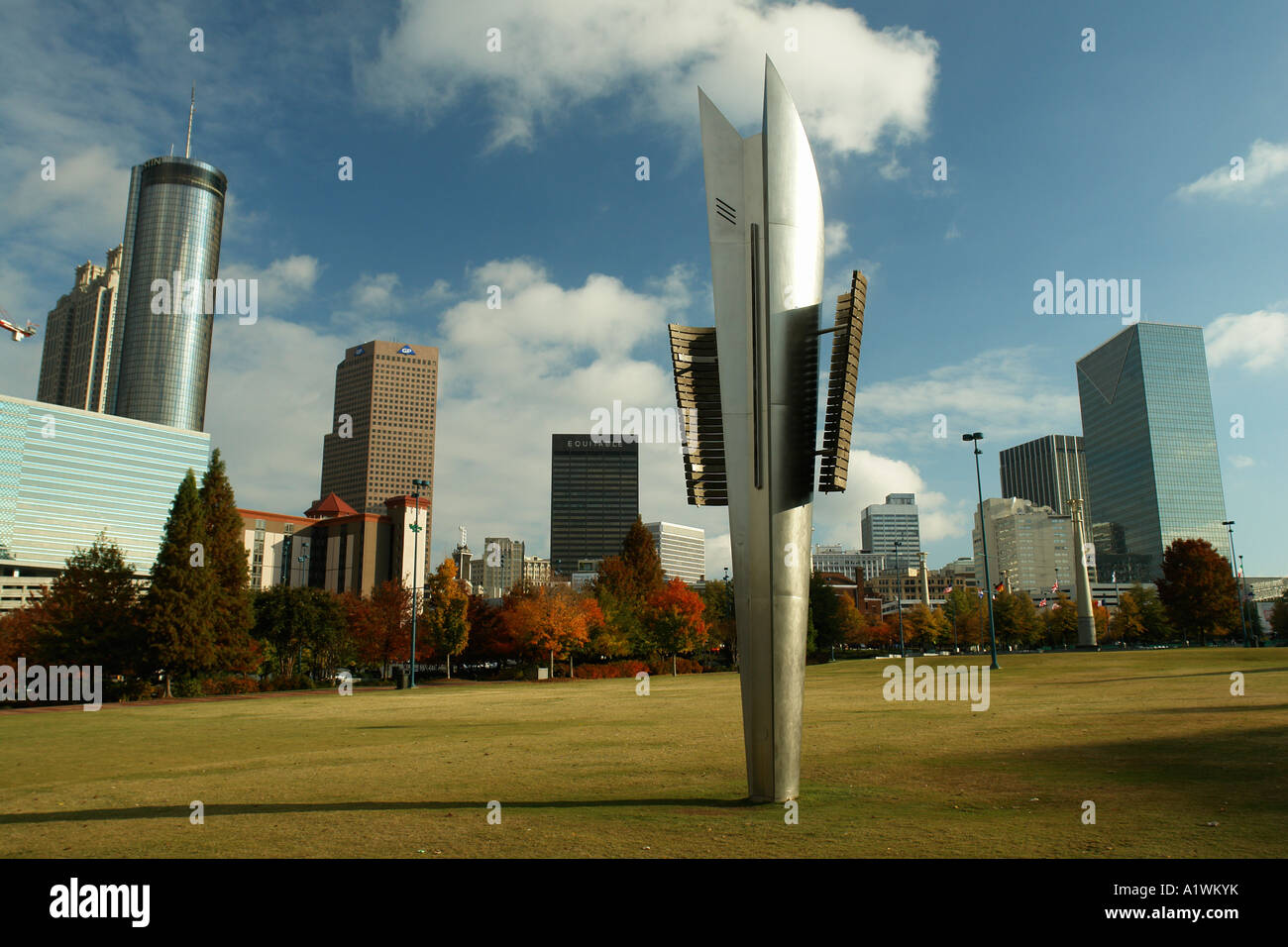 Downtown atlanta olympic torch hi-res stock photography and images - Alamy