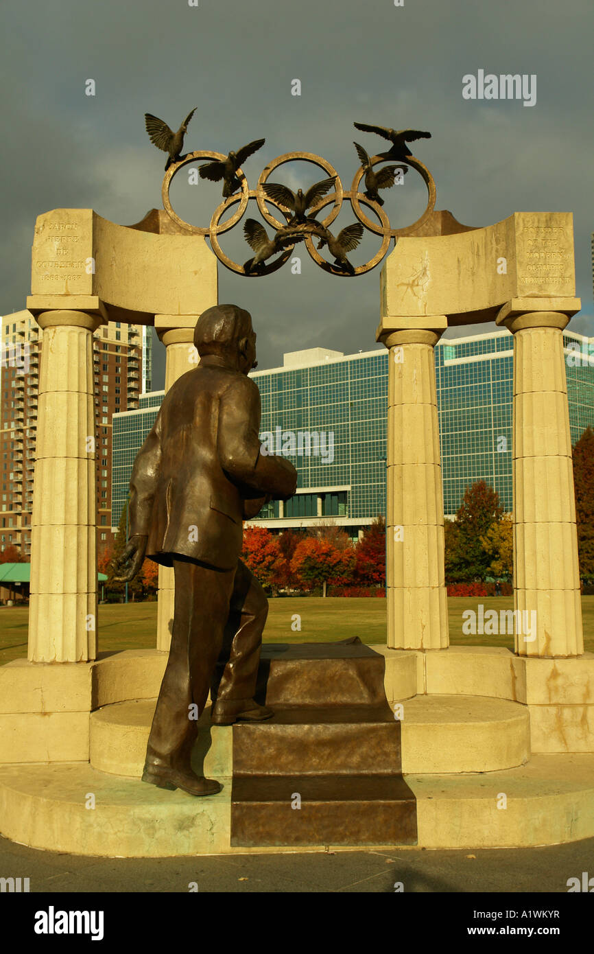 Ajd54259 Atlanta Ga Georgia Downtown Centennial Olympic Park