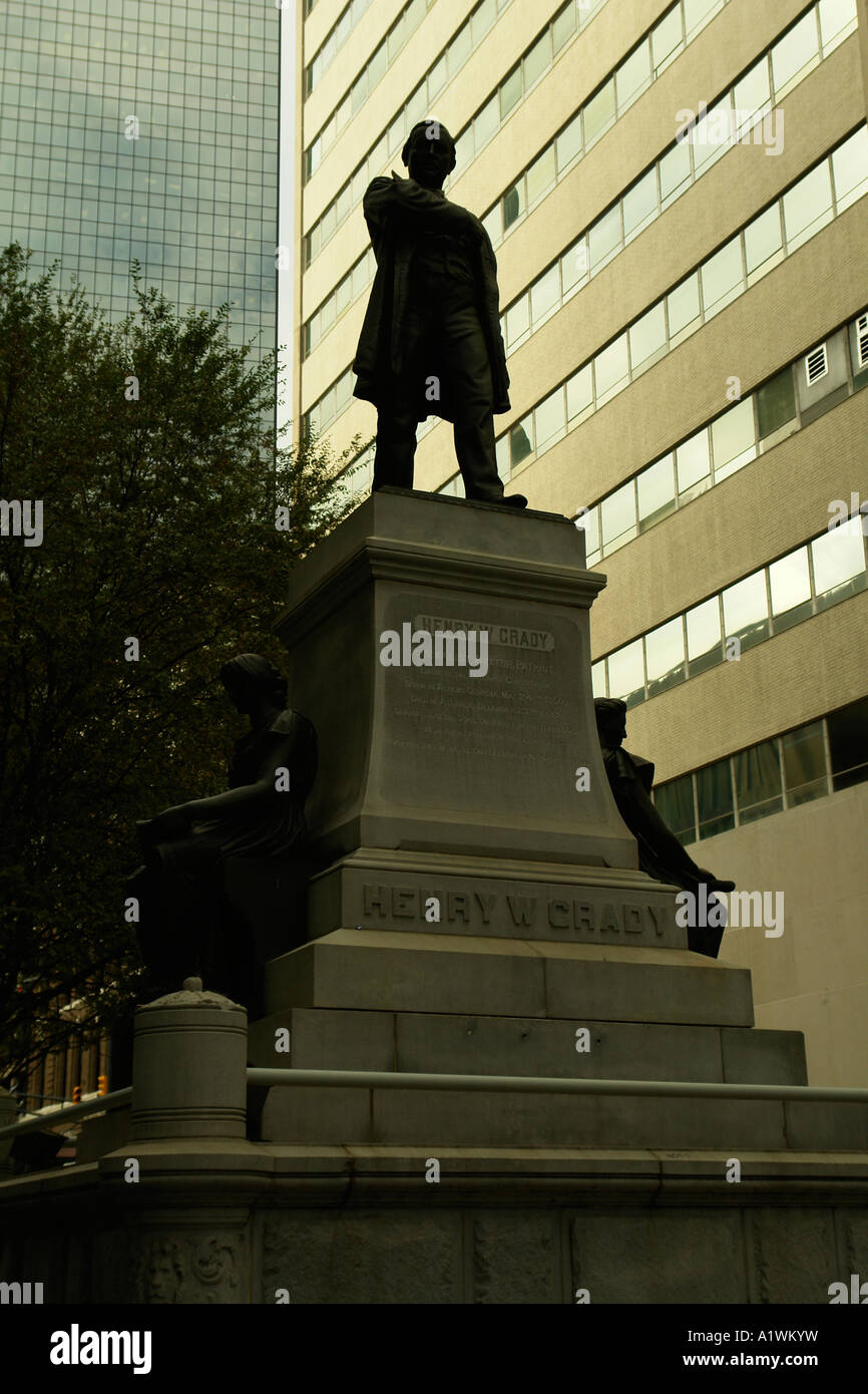 AJD54260, Atlanta, GA, Georgia, Downtown, Henry Grady Statue Stock ...