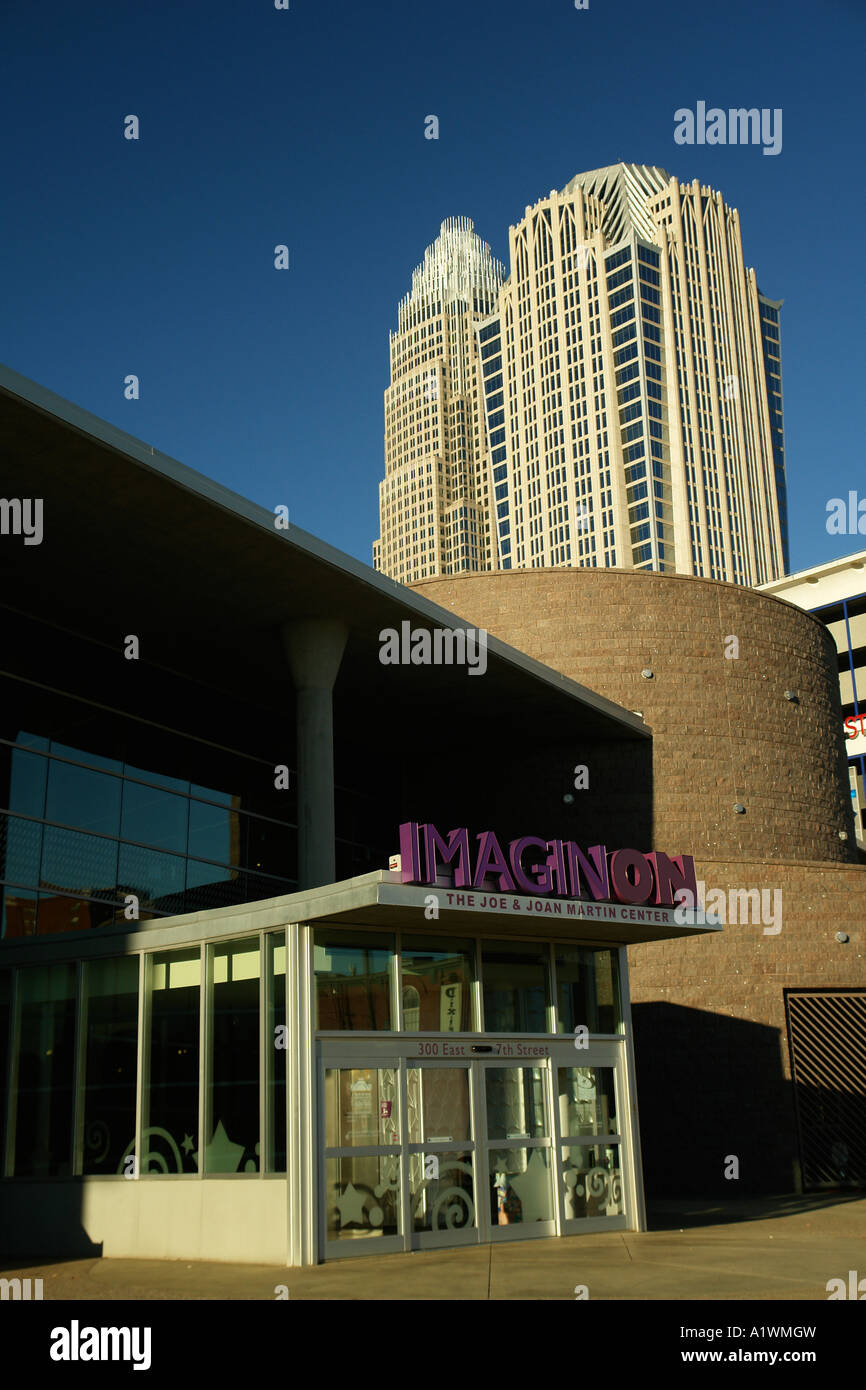 AJD54391, Charlotte, NC, North Carolina, Downtown, Imaginon Stock Photo ...