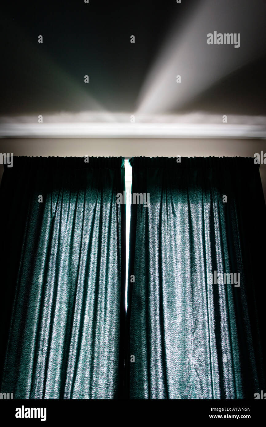 Sunlight through curtains Stock Photo - Alamy