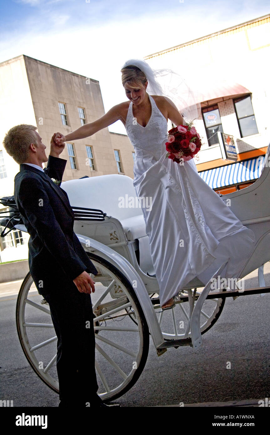 Getting out of carriage hi-res stock photography and images - Alamy