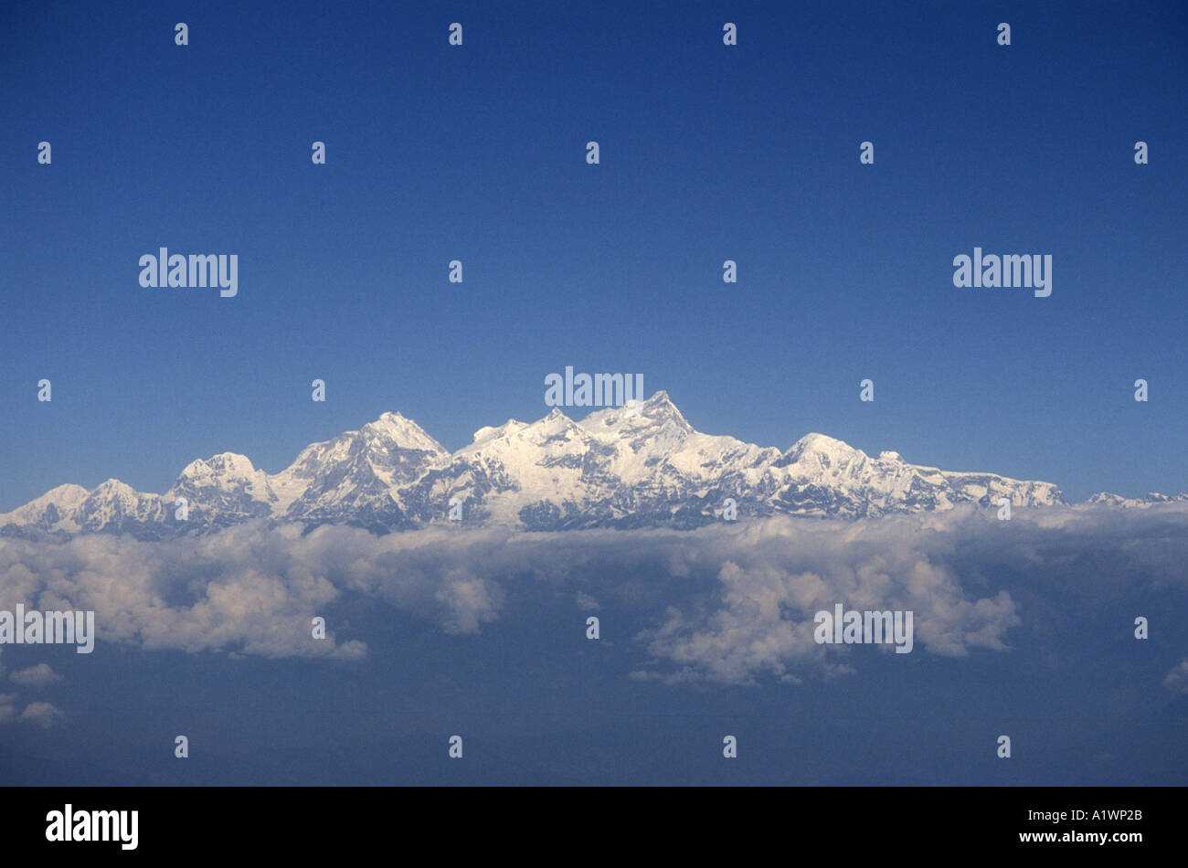 Flying over the Himalayas Nepal Stock Photo - Alamy