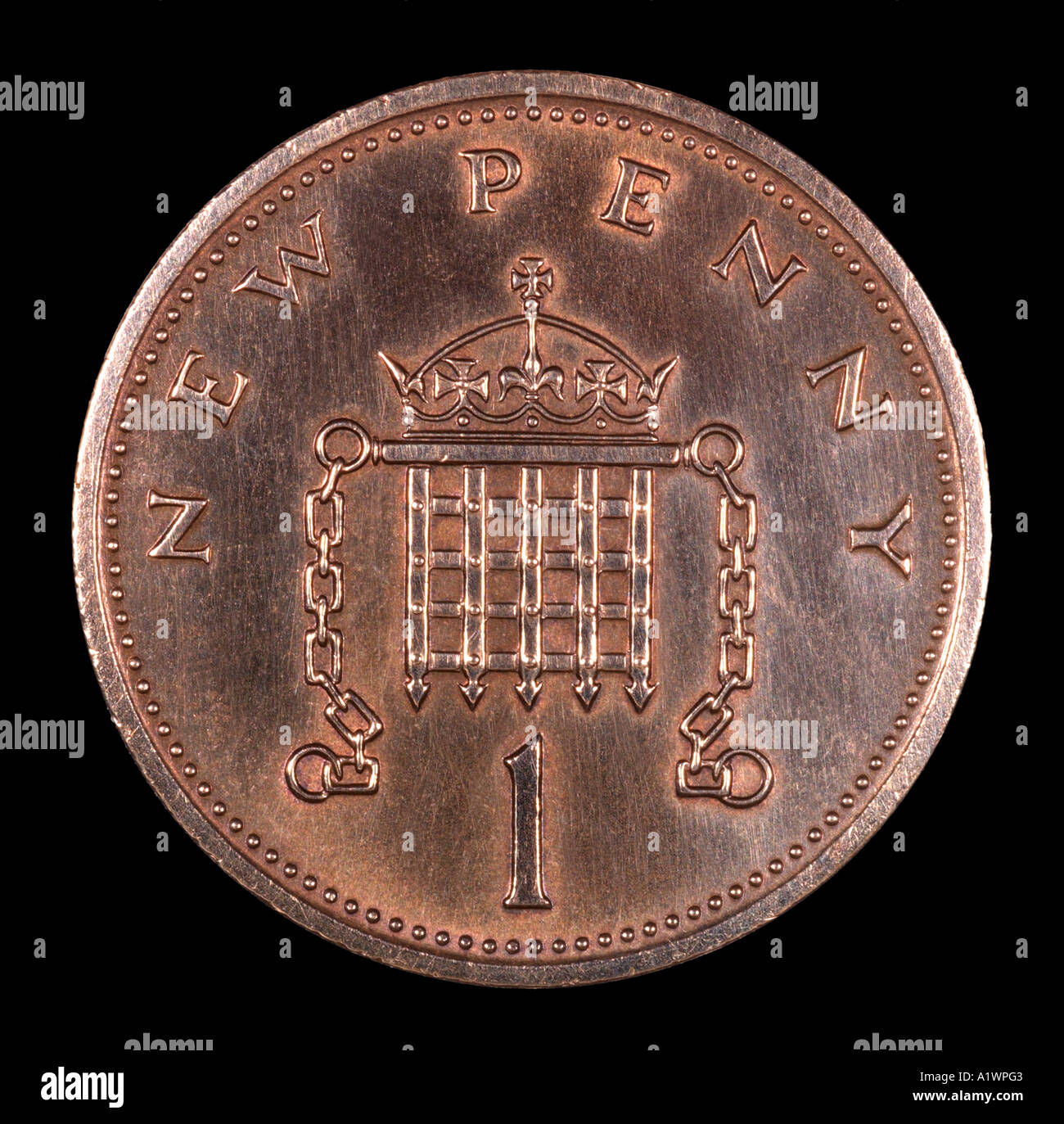Queen Elizabeth 2 II Reg Regina Decimal 1 one new pence P crown port ...
