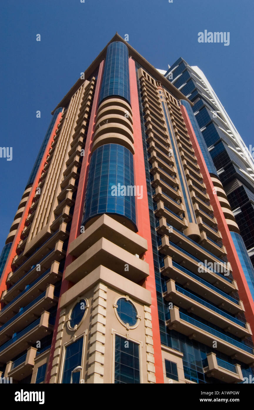 Unusual Post Modern Tower Sheik Zayed Road Dubai Stock Photo - Alamy