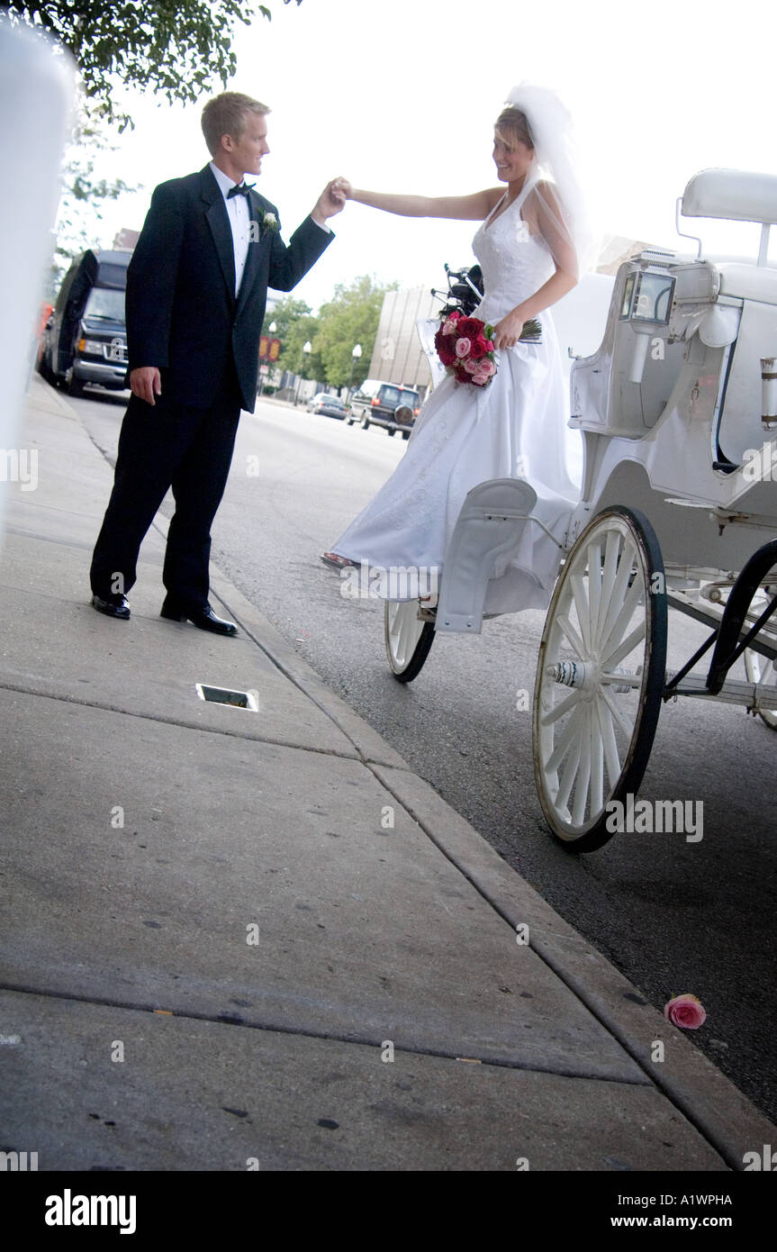 Getting out of carriage hi-res stock photography and images - Alamy