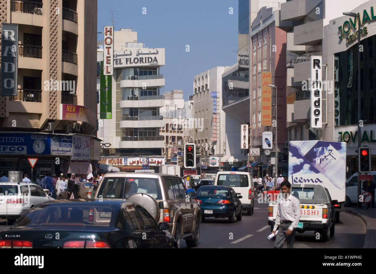 Busy Street Deira Dubai Stock Photo - Alamy