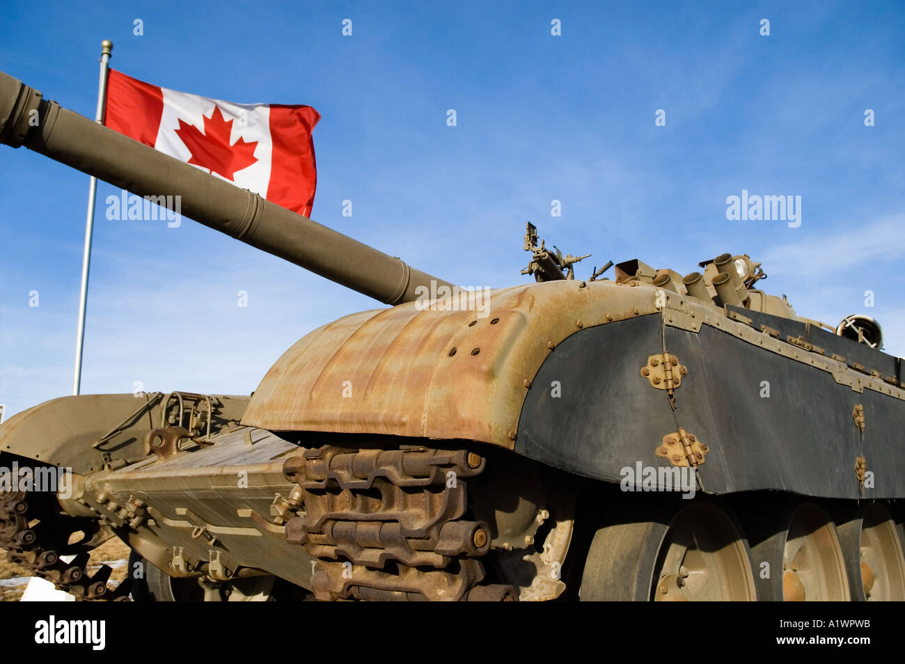 A military tank at the Museum of the Regiments in Calgary Alberta ...