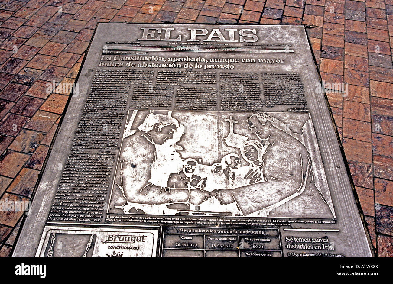 Old Newspaper Printing Plates