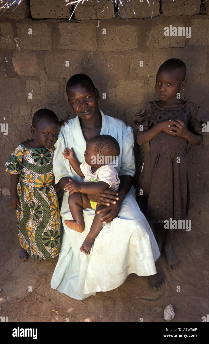 Katakwi Uganda HIV positive mother Mary Goretti Isuuti with her ...