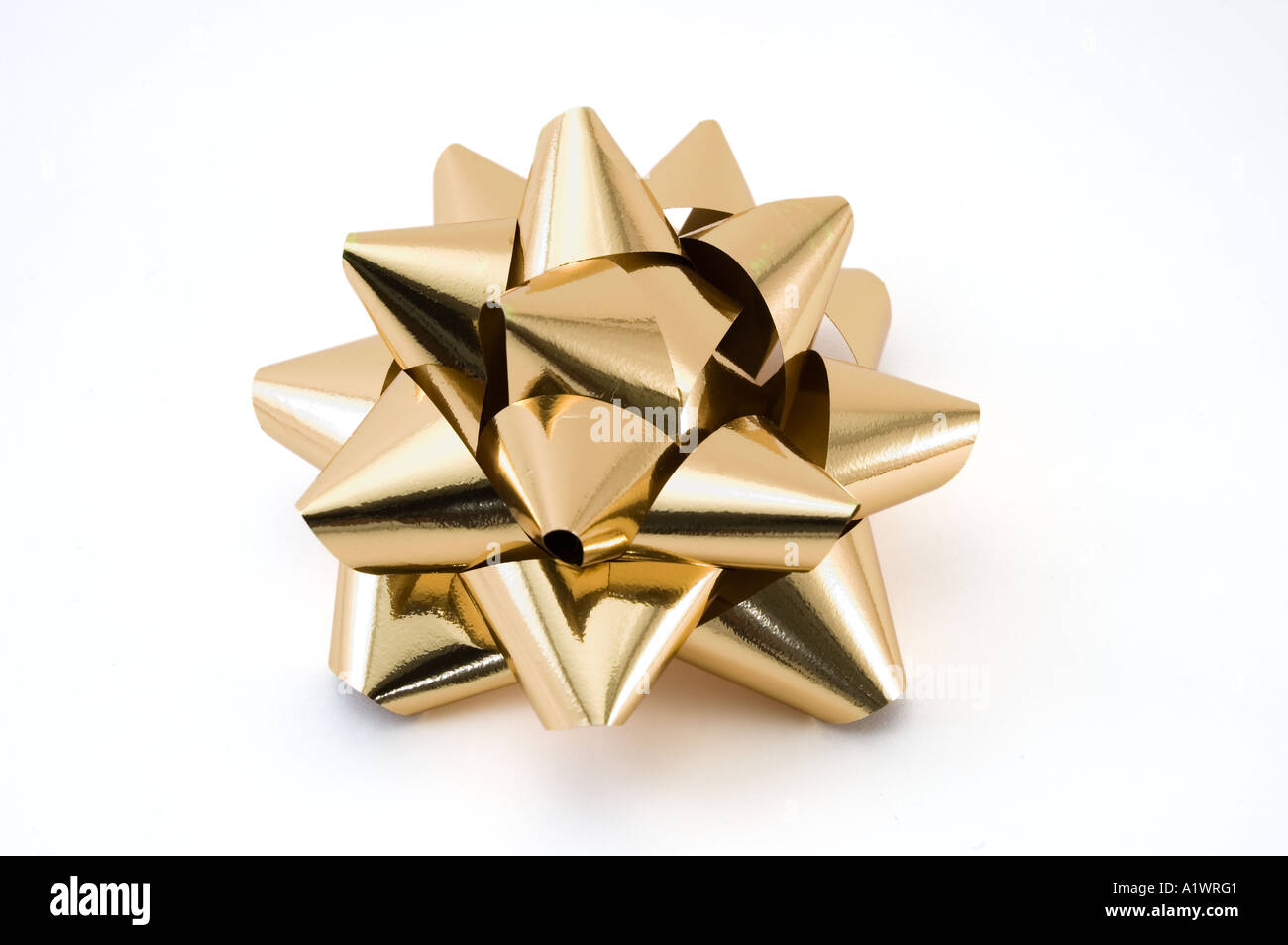 A gold bow Stock Photo - Alamy