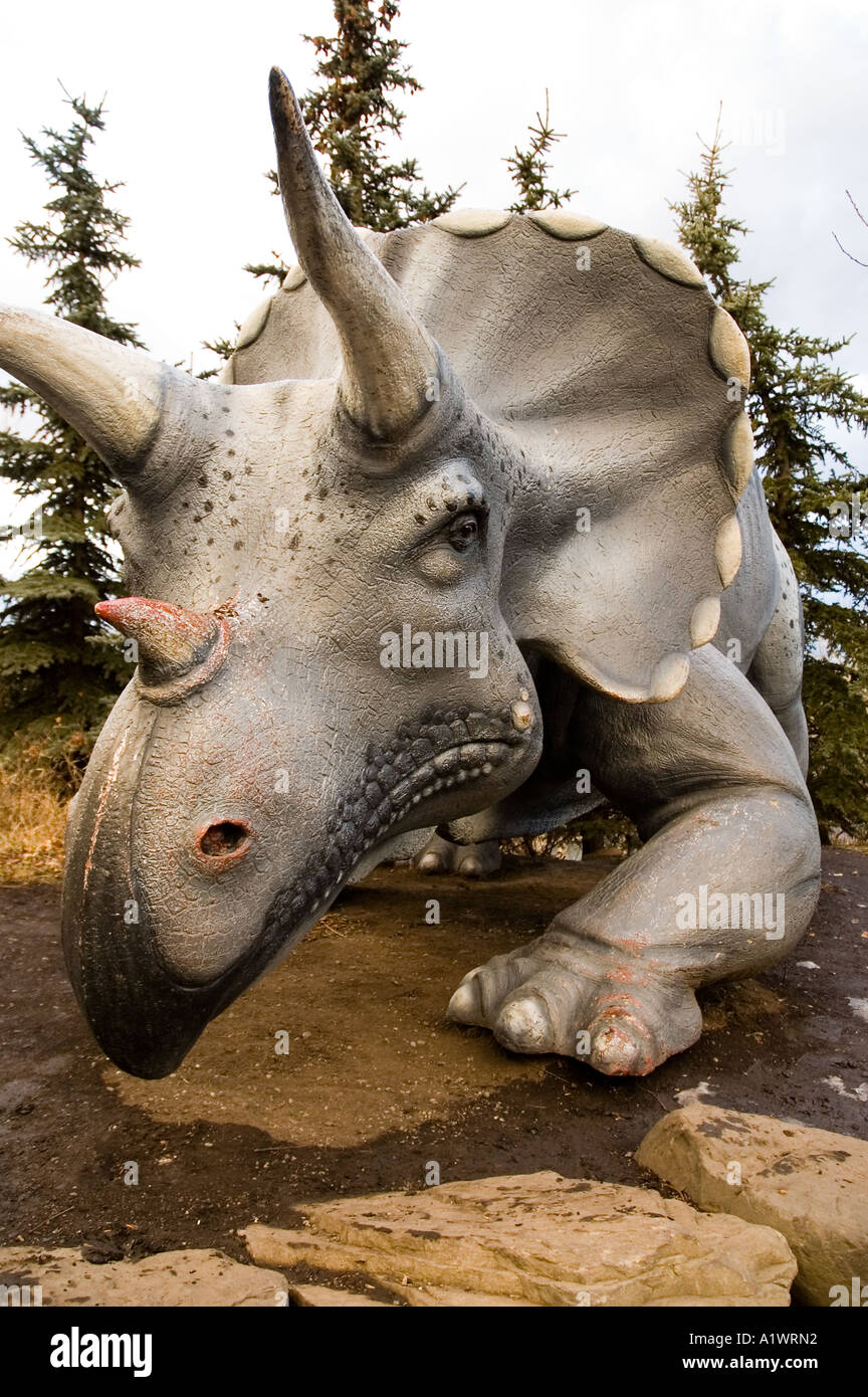 Replica dinosaur calgary zoo prehistoric hi-res stock photography and ...