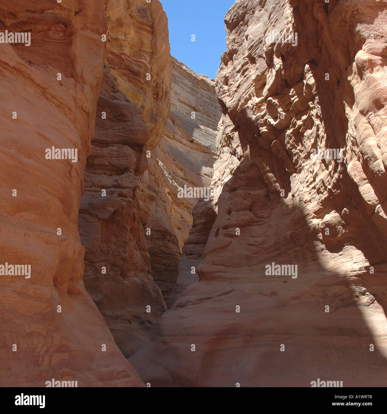 The Coloured Canyon in the Sinai region of Eygpt where layers of rock ...