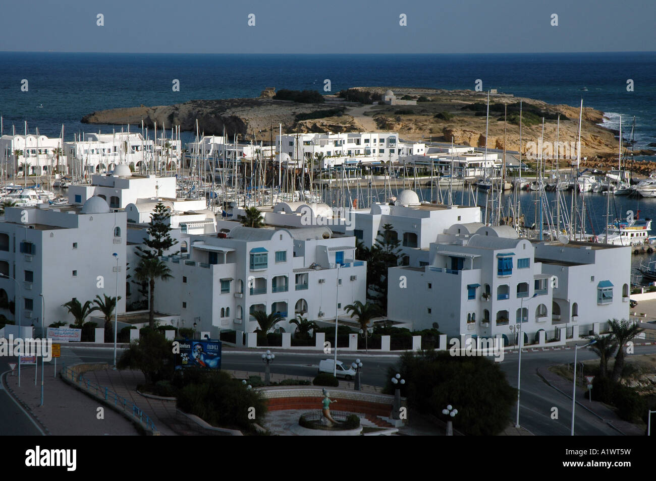 Panorama of Monastir in Tunisia, view from Fort Ribat Stock Photo - Alamy