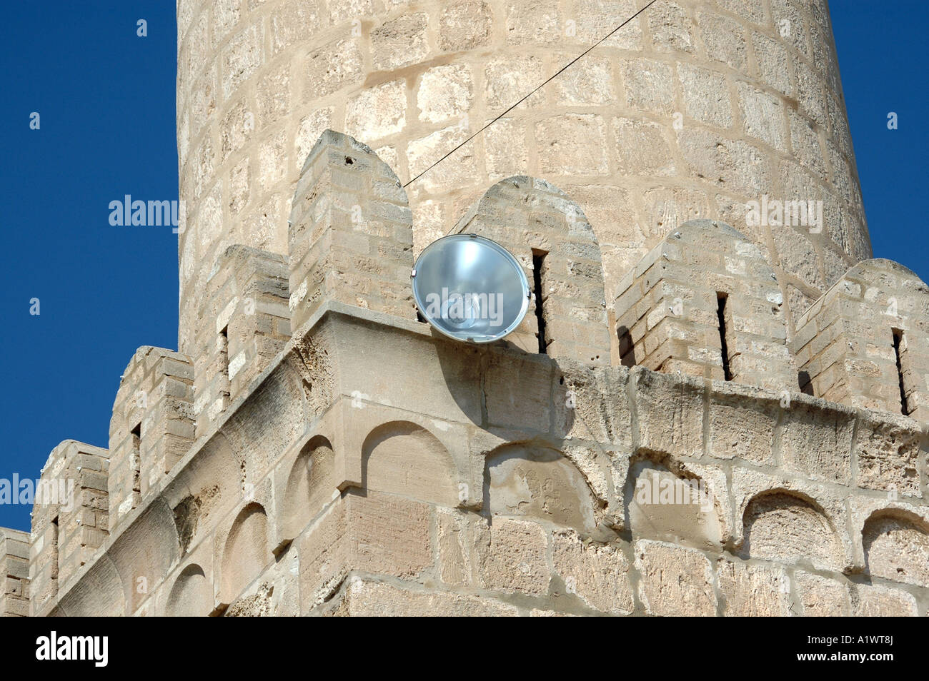 Ribat fortress next to Place Farhat Hached on the medina of Sousse city ...
