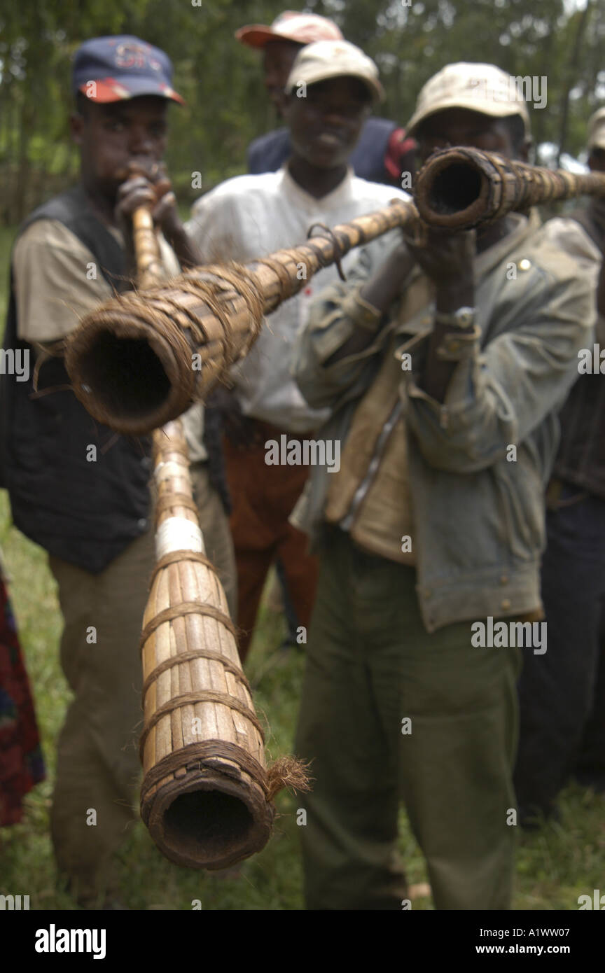 Musicians playing pipes Stock Photo - Alamy