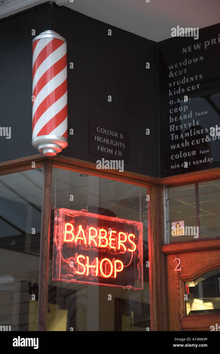Sign In Window Barber Shop High Resolution Stock Photography and Images ...