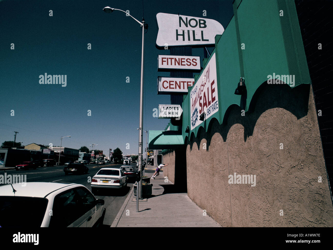 HISTORIC NOB HILL ROUTE 66 ALBUQUERQUE NEW MEXICO Stock Photo - Alamy
