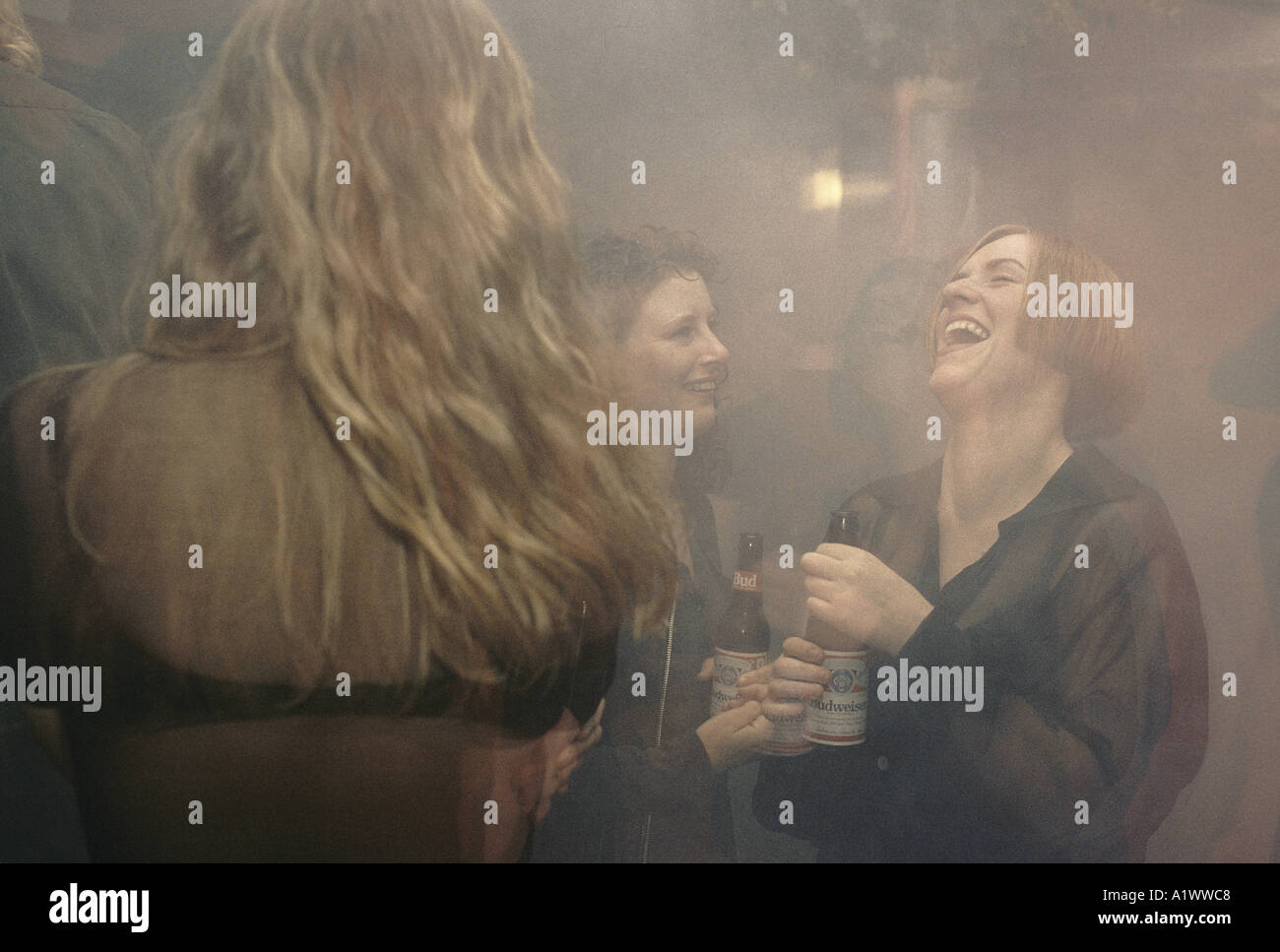 Women drinking at a club, Manchester, England, U.K Stock Photo - Alamy