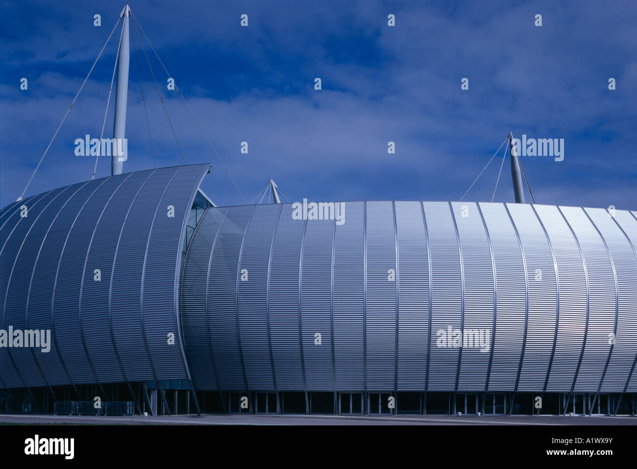 Zenith Concert Hall and Exhibition Centre, Rouen. Exterior detail ...