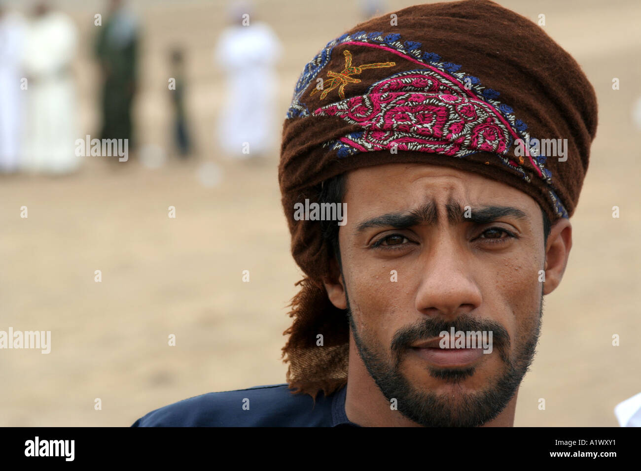 Portrait of an Omani at a celebration, Salalah, Oman Stock Photo - Alamy