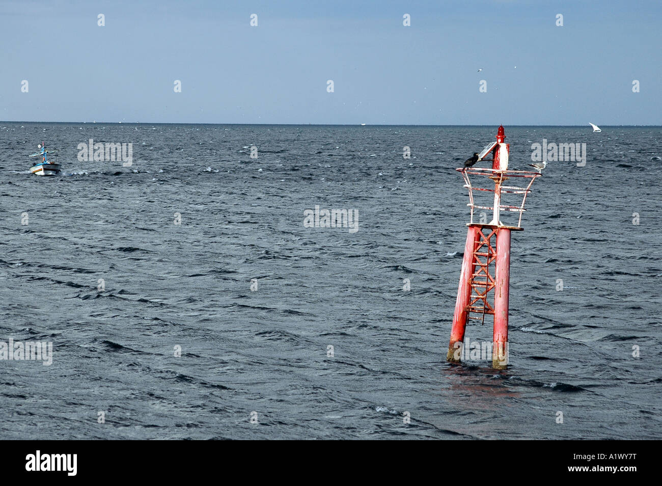 Ferry crossing from Ajim village on Djerba Island to Jorf ...