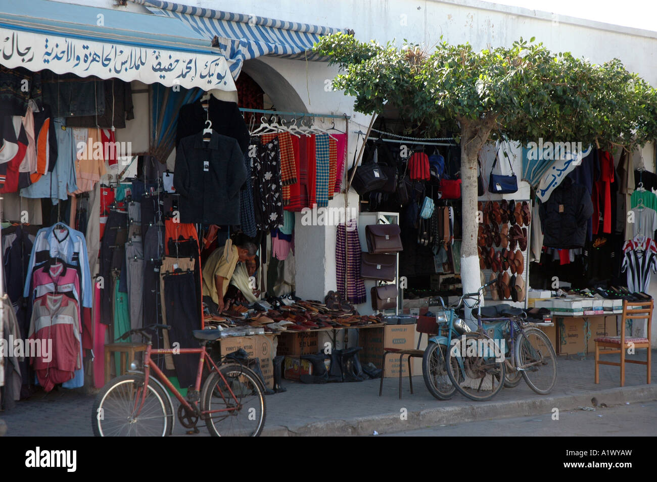 Bazaar in Gabes city in Tunisia Stock Photo - Alamy
