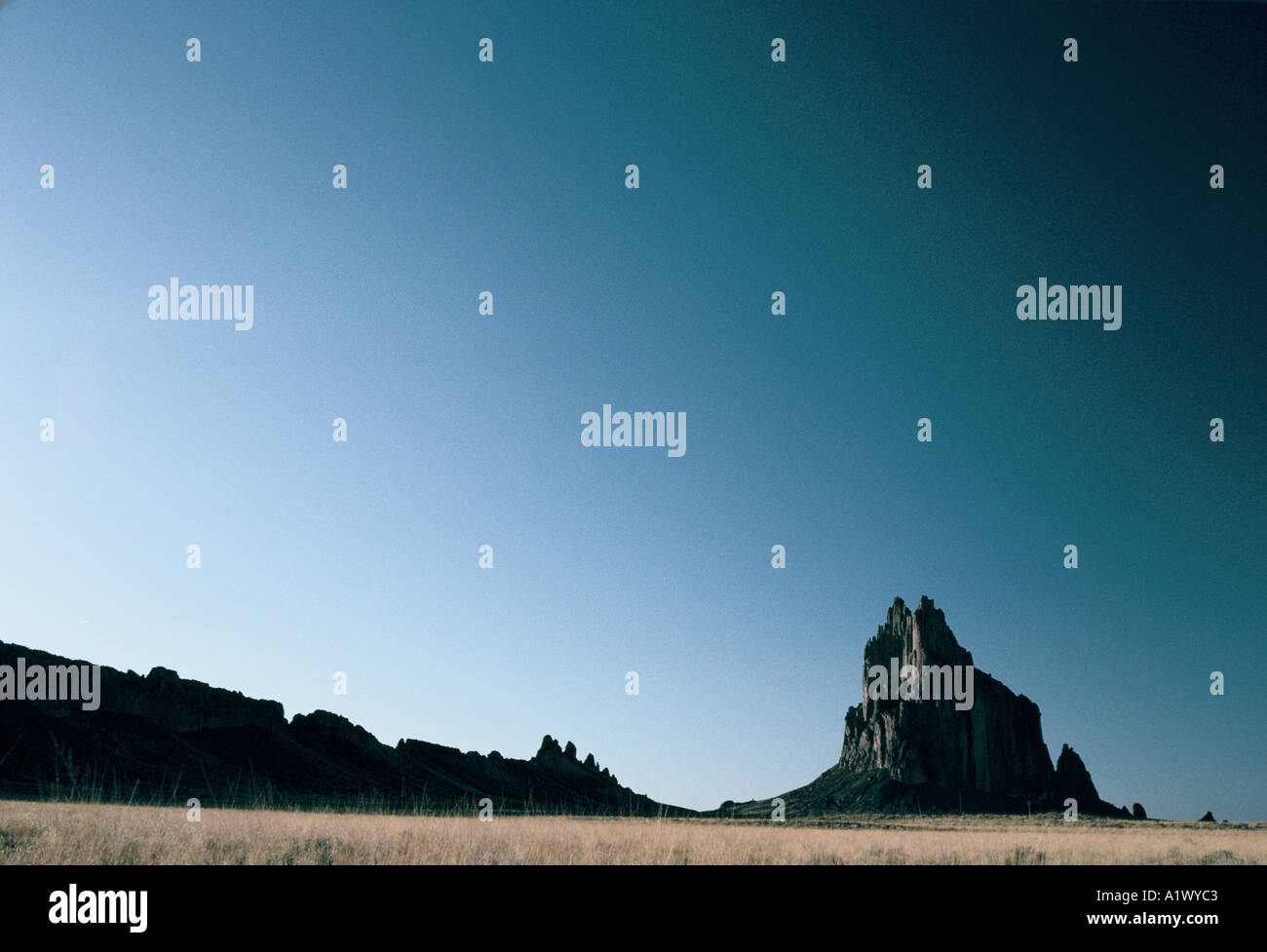 SHIPROCK MONOLITH SACRED TO NAVAJO INDIANS KNOWN TO THEM AS TSE BIDA HI ...