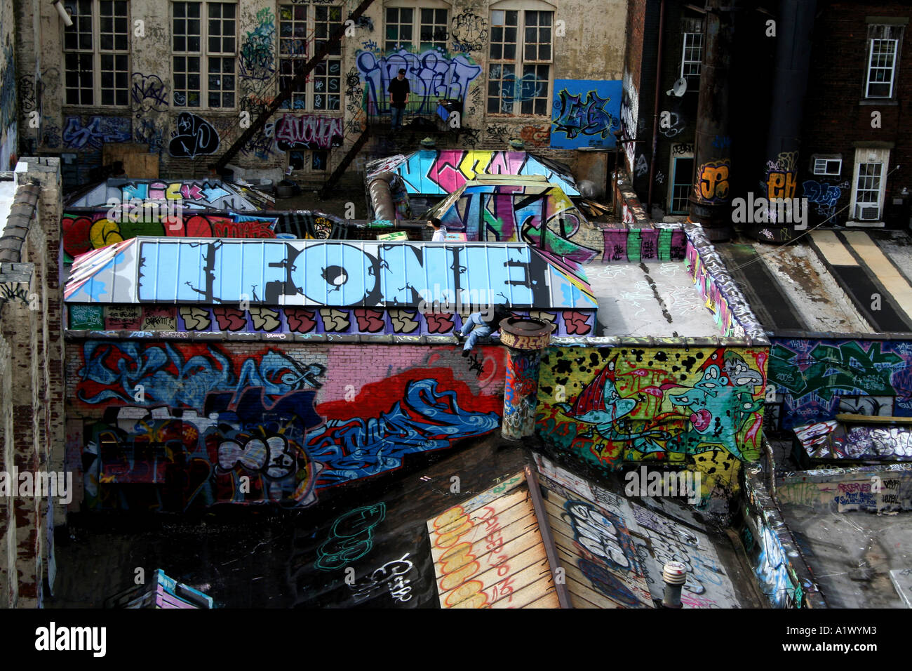 Graffiti at 5 pointz warehouse in Long Island City Queens NYC Stock ...