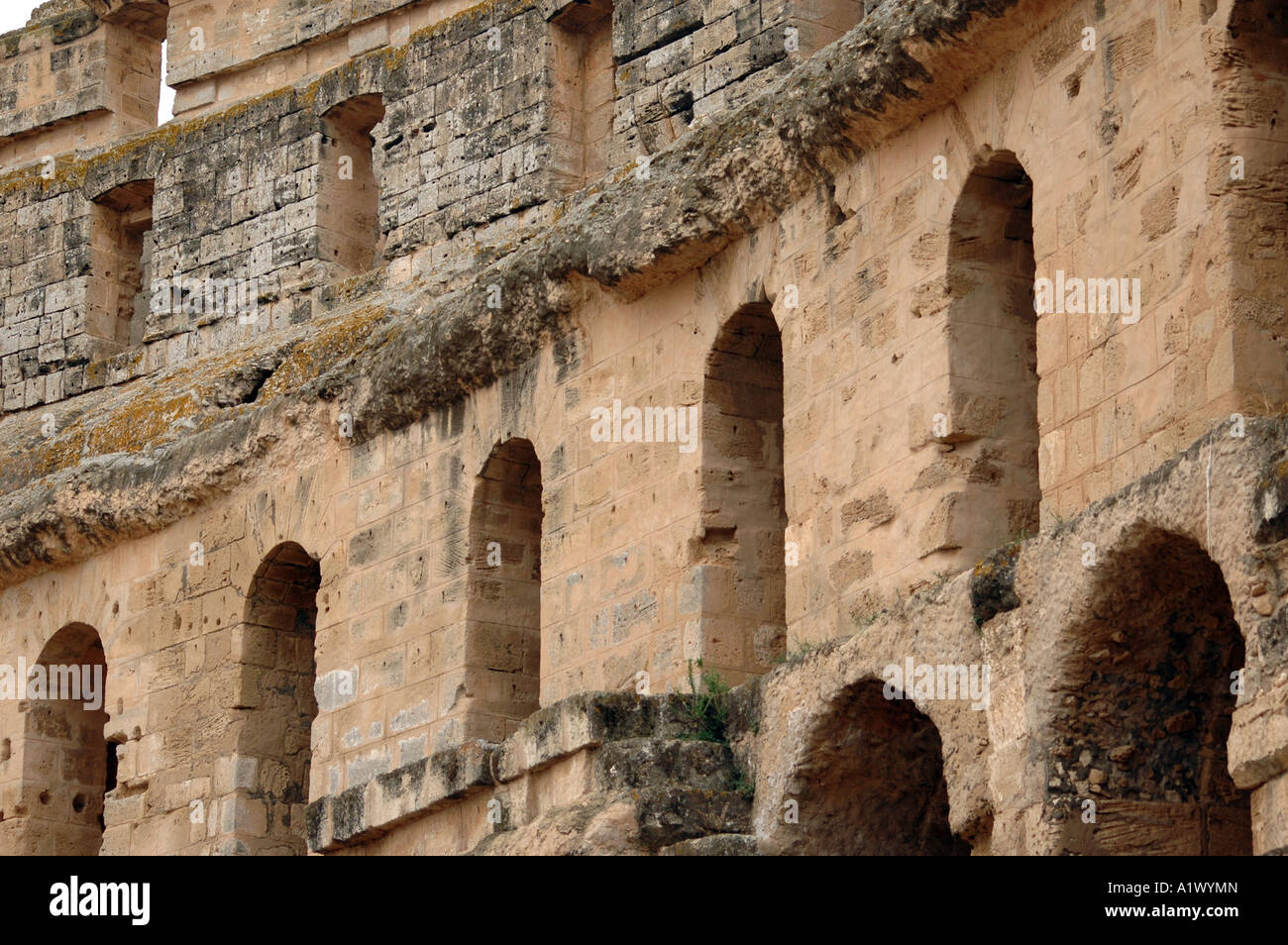 Inside el jem roman amphitheater hi-res stock photography and images ...