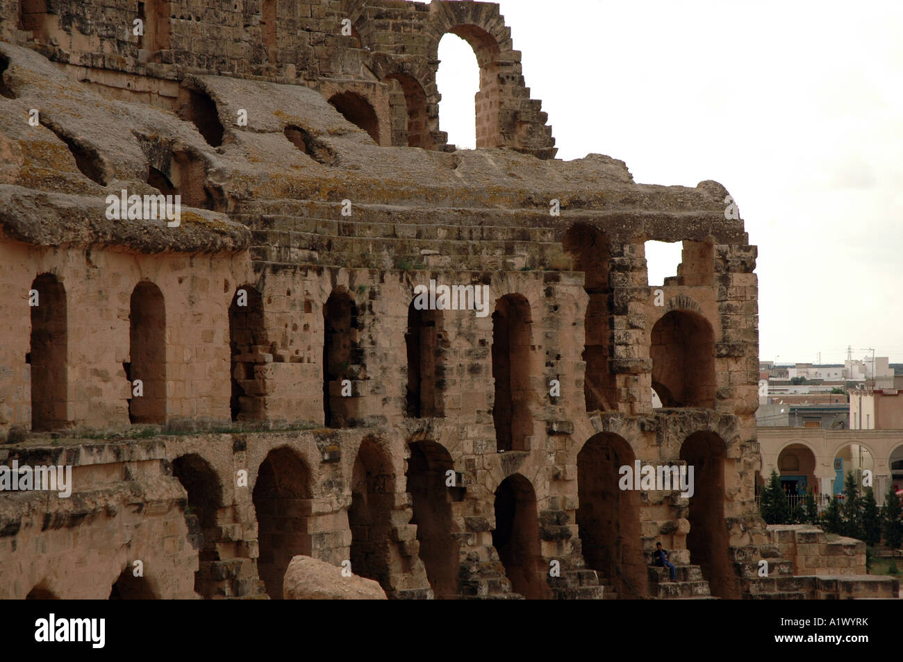 Inside el jem roman amphitheater hi-res stock photography and images ...