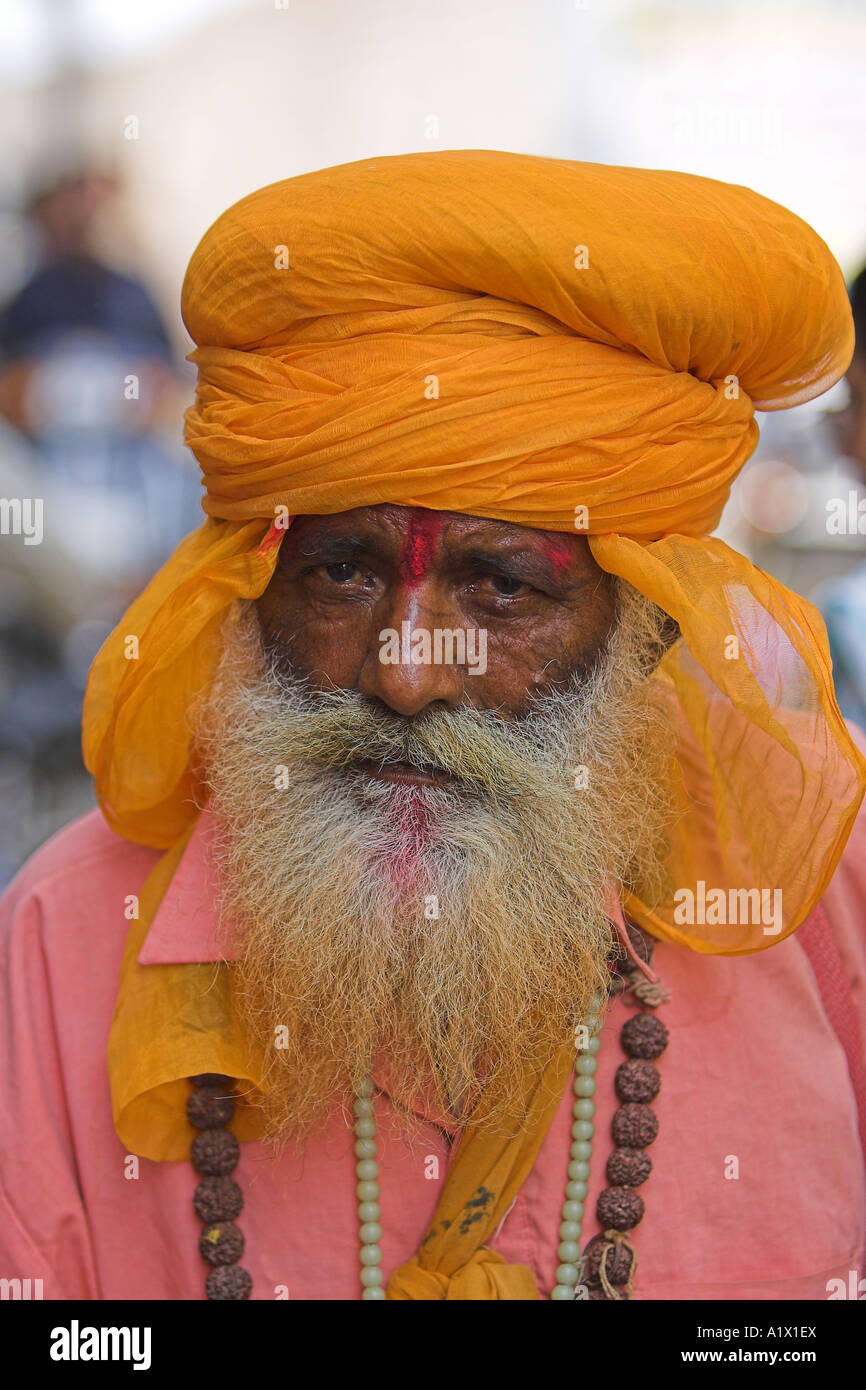 Portrait of Sadhu - India Stock Photo - Alamy